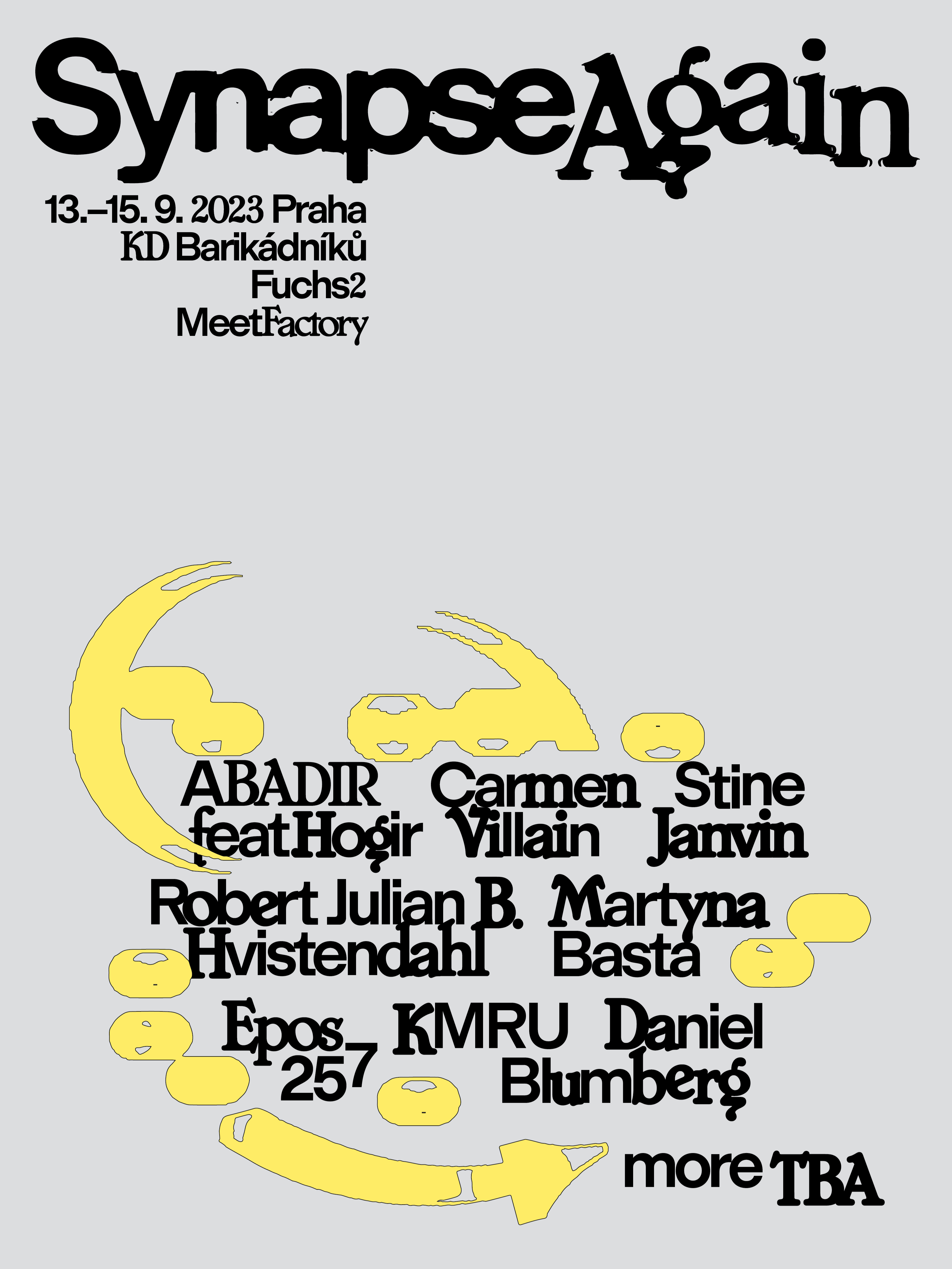 Synapse Again | 13. — 15. 9. 2023 | MeetFactory - Music - Synapse Again